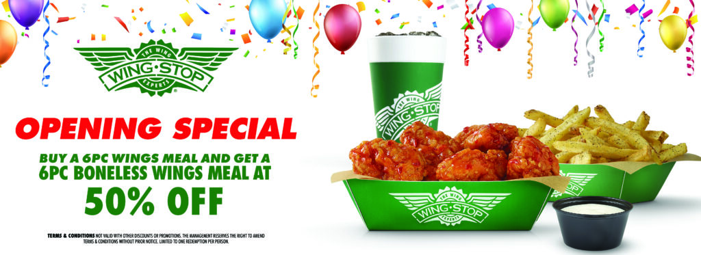 Wingstop Opening Special - Cathay Malls | The Cathay | Cathay Malls ...